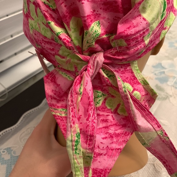 Primark | Accessories | Bright Floral Pink And Green Colored Cap With ...